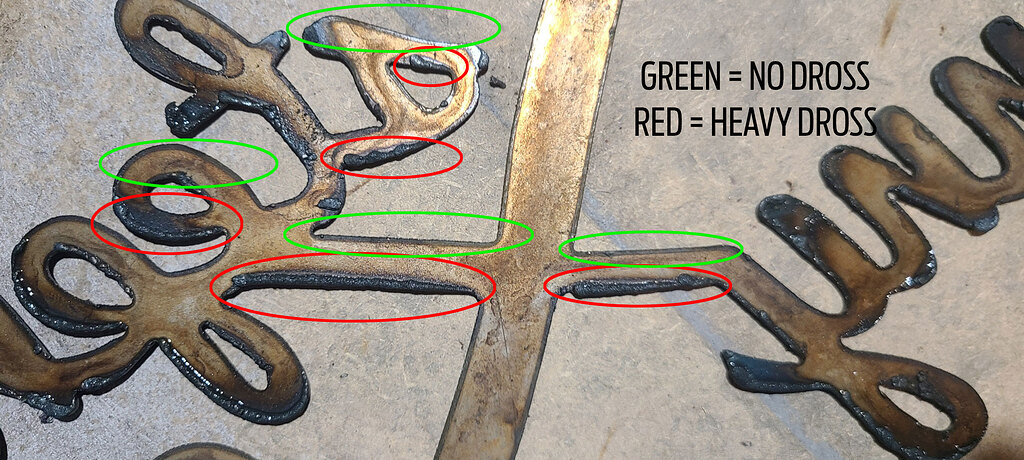 Heavy Dross/Slag on right side of cuts - Troubleshooting - Langmuir ...