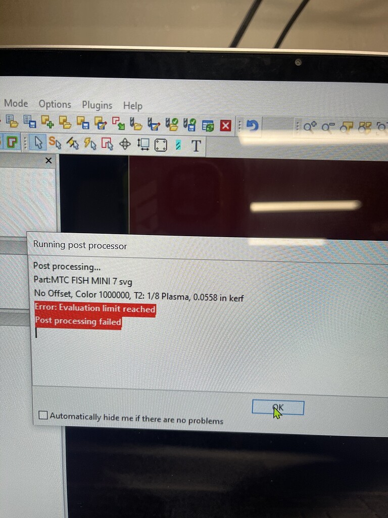 Sheetcam fault won’t set G code - Langmuir Systems Forum