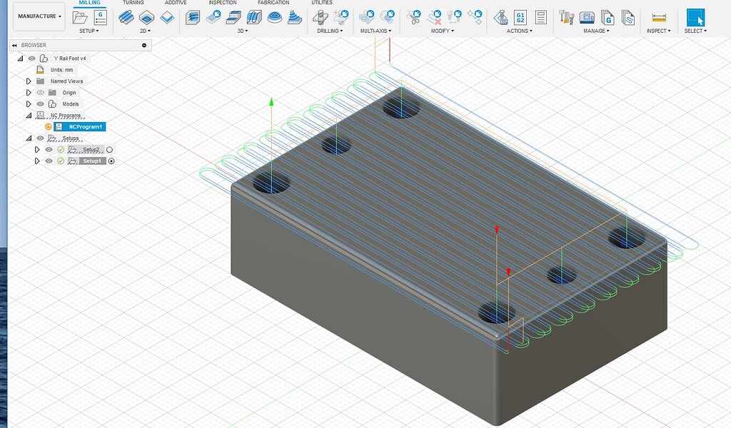 How do I set up operations/NC Programs to machine multiple faces? [SOLVED] - Fusion 360 - CAM ...