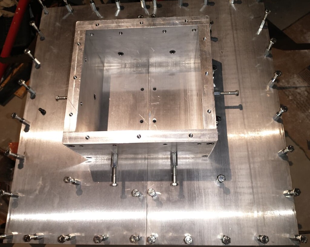 Poured concrete with opening through baseplate - MR-1 - Langmuir ...