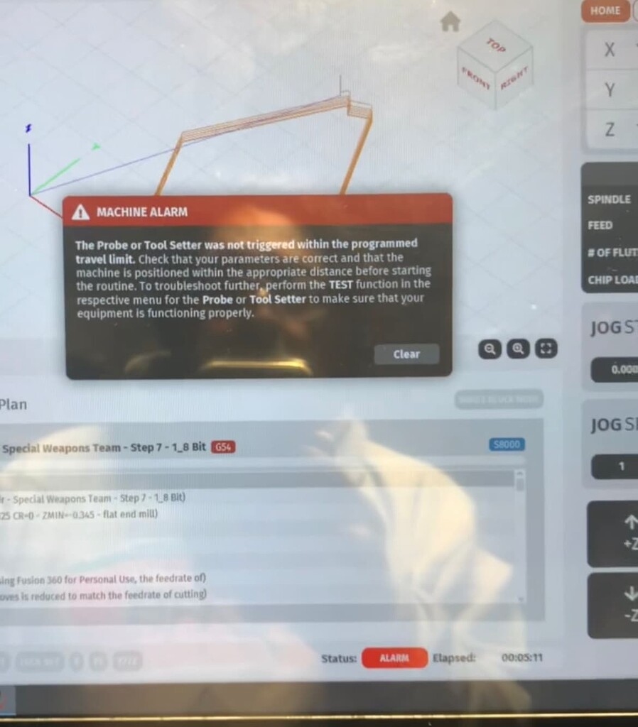 Probe and Tool Setter Issues - MR-1 - Langmuir Systems Forum