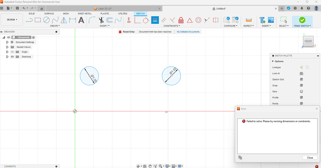 Equal Constraints not working - Solved - Fusion 360 - CAD - Langmuir Systems Forum