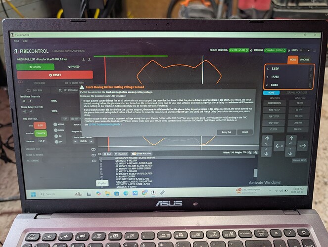 Torch not firing BRAND NEW MACHINE(Solved) - Troubleshooting - Langmuir Systems Forum