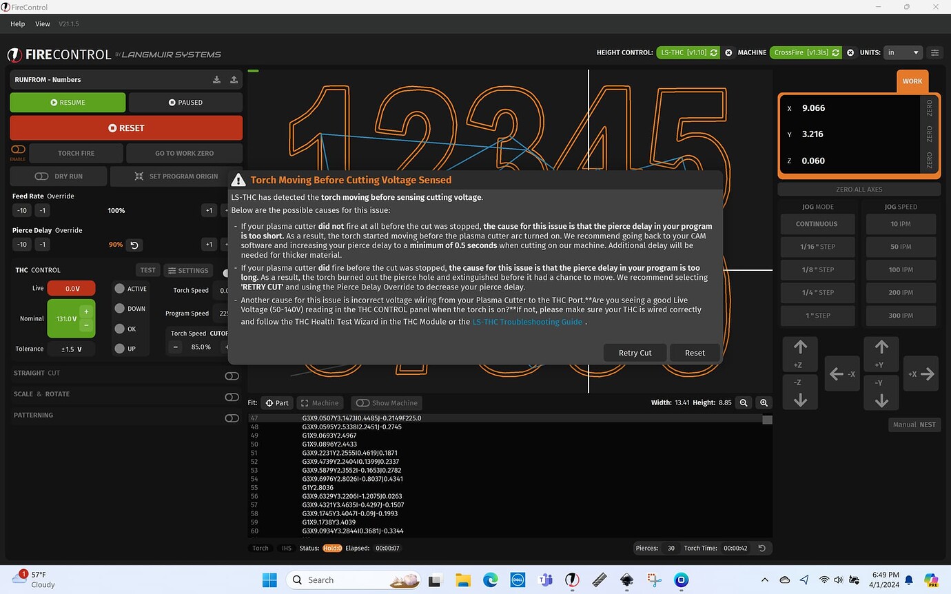 Pierce delay issue - FireControl - Langmuir Systems Forum