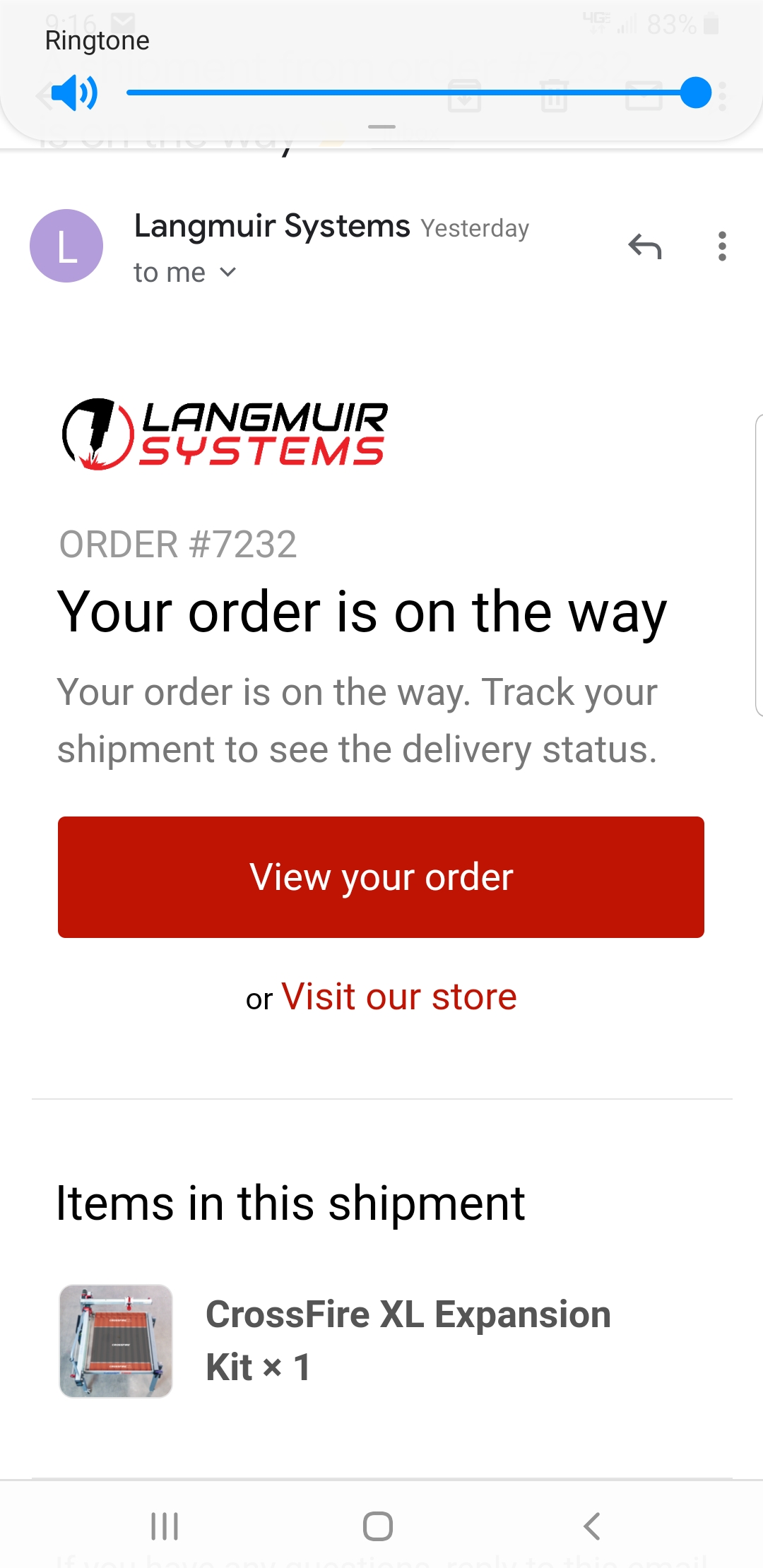 Expansion kit update - CrossFire ® - Langmuir Systems Forum