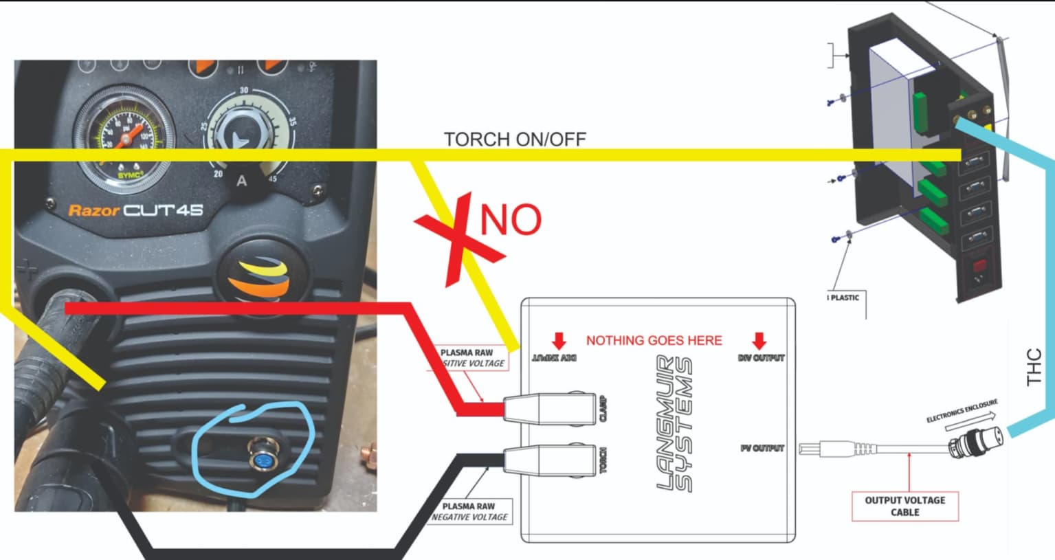 Wiring diagram needed for razor weld cut 45 - Langmuir Systems Forum