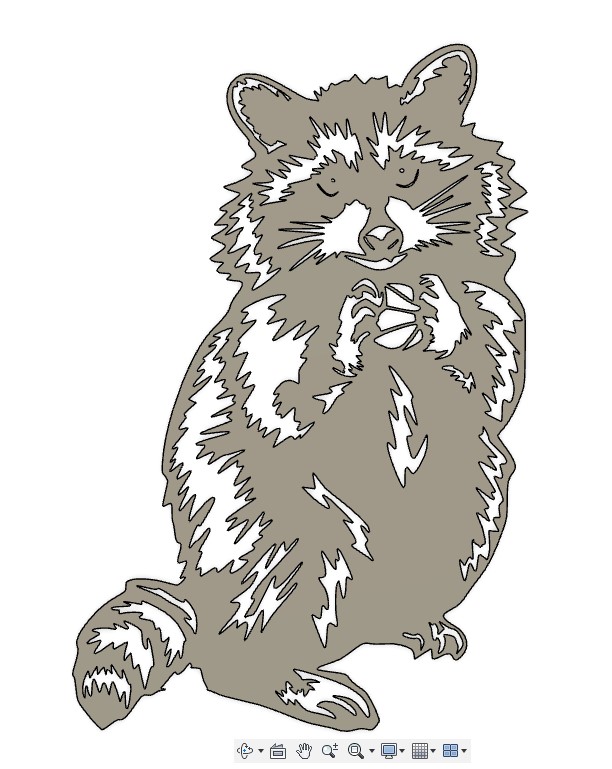 Cut file of a Raccoon - Projects - Langmuir Systems Forum
