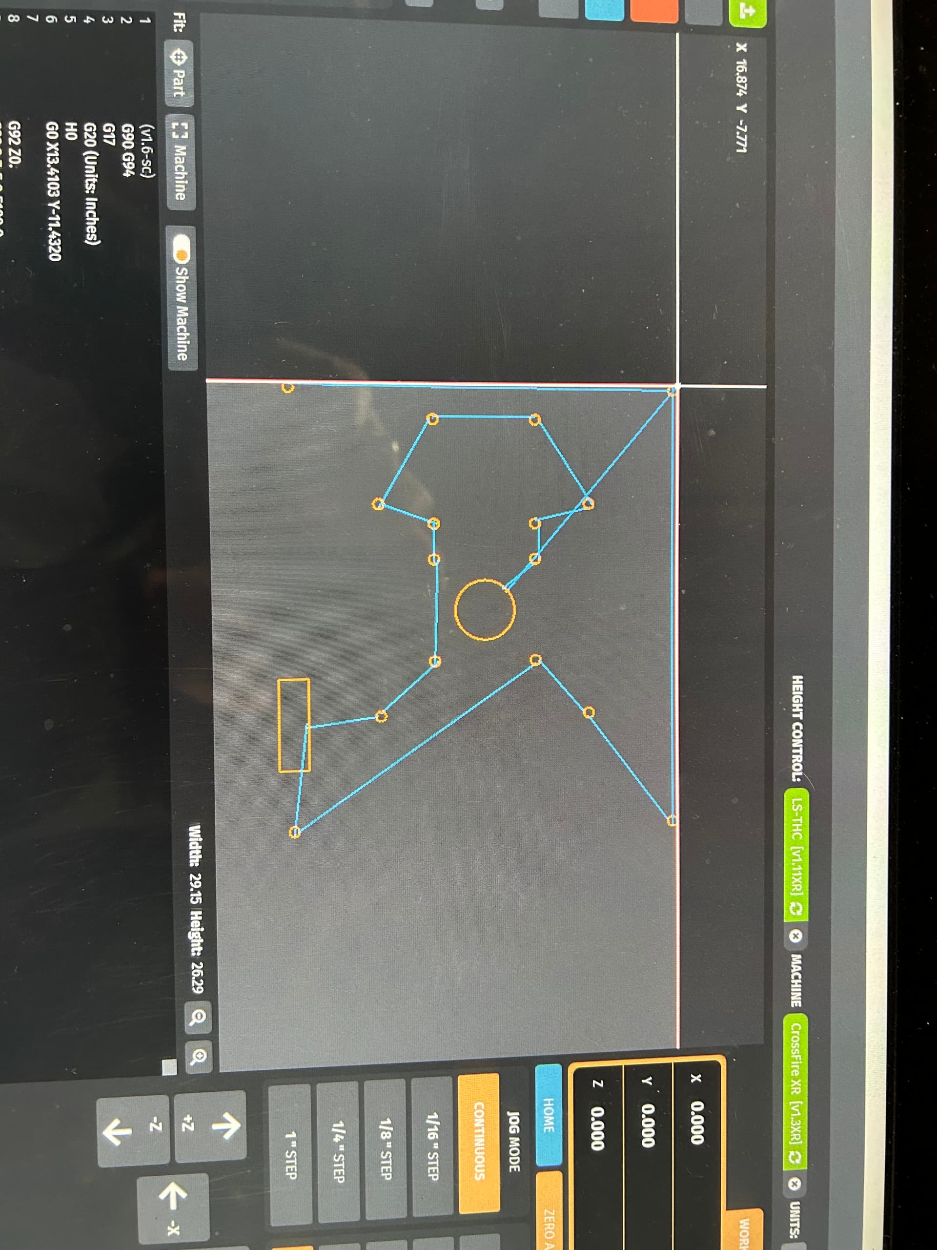 Setting home from sheetcam to Fire control - CrossFire ® XR - Langmuir Systems Forum